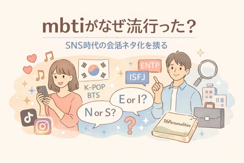 mbtiが流行った理由はなぜ？流行りの時期はいつからなのか？